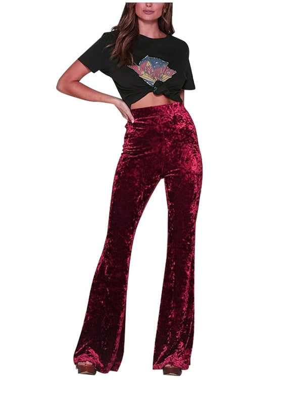 Red Velvet Pants
