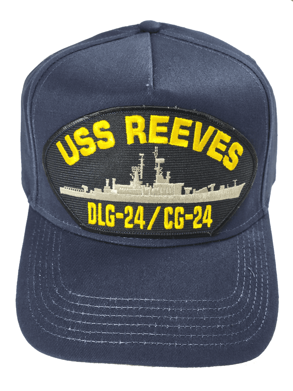 USS Reeves DLG-24/CG-24 Ship HAT - Navy Blue - Veteran Owned Business ...