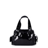 No Boundaries Women's Contemporary Long Bowler Handbag Black - Walmart.com