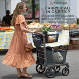 Free Shipping! Wadabuggy Premium Foldable Shopping Cart, 2 Baskets, 2 ...