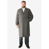 KingSize Men's Big & Tall Wool-Blend Long Overcoat - Walmart.com