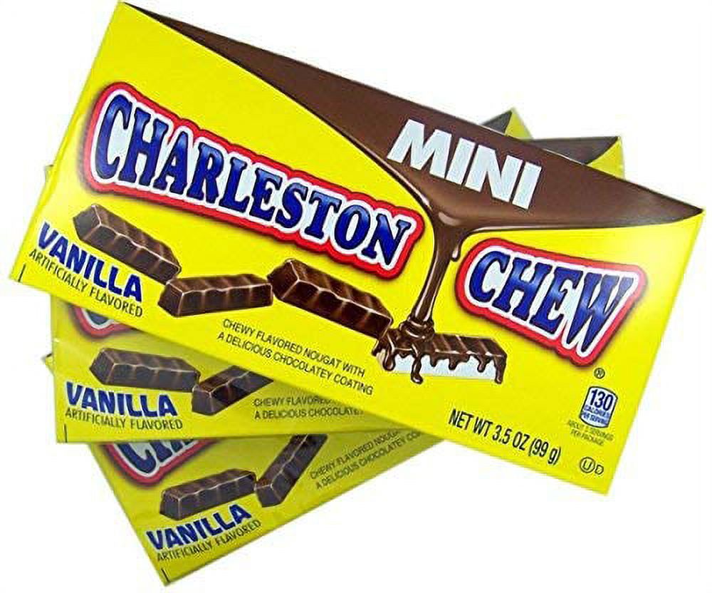 Mini Charleston Chew Vanilla Flavored Theater Box, 3.5 oz [12-Boxes ...