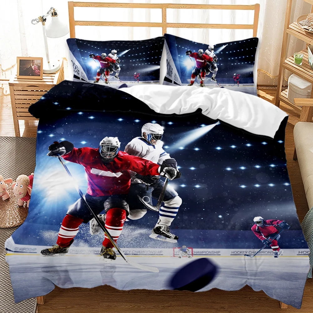 Click here for Yingd Ice Hockey Duvet Cover Set Twin Hockey Sport... prices