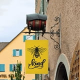 JOOCAR Bee Kind Yellow Garden Flag Vertical Double Sided Burlap Yard ...