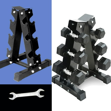 Steel Dumbbell Storage Racks 3 Tier Weight Racks For Dumbbells Weight ...