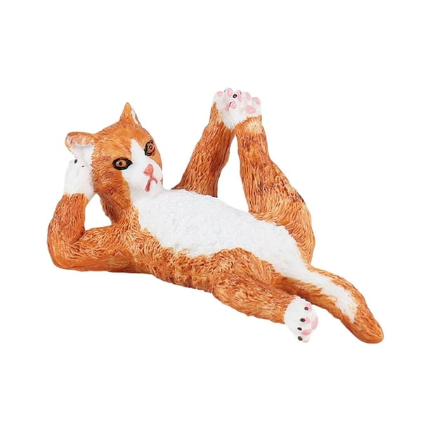 Cat Figurines Realistic Collection Playset, Small Animals Figures for ...