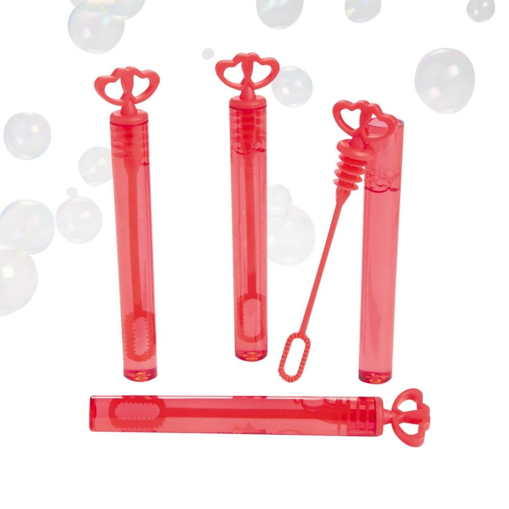 Red Heart Tube Bubble Bottle - Party Favors - 24 Pieces - Walmart.com