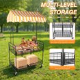 golytefs Pushcart Foldable Portable Market Street Food Vendor Stalls ...