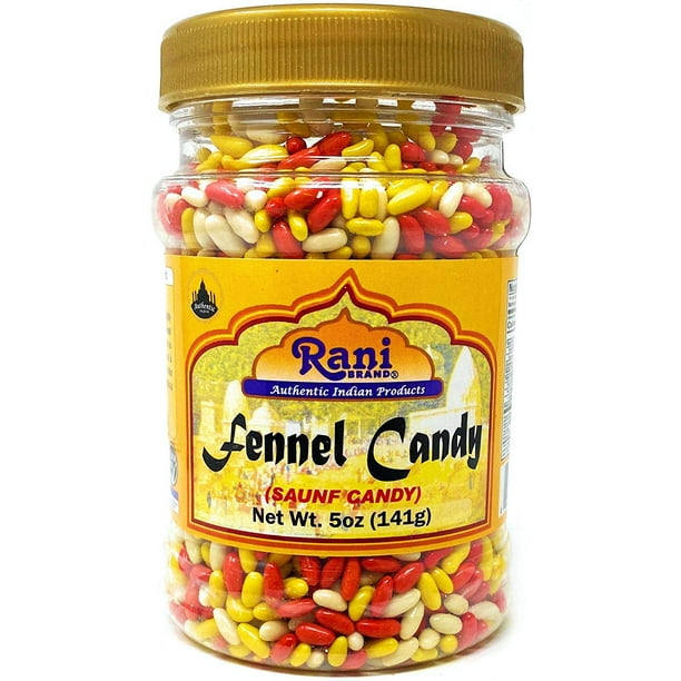 Rani Sugar Coated Fennel Candy 5oz (141g) PET Jar ~ Indian After Meal ...