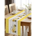Burlap Table Runner 70 Inches Long, Farm Truck Bee Honey Daisy Non-Slip ...