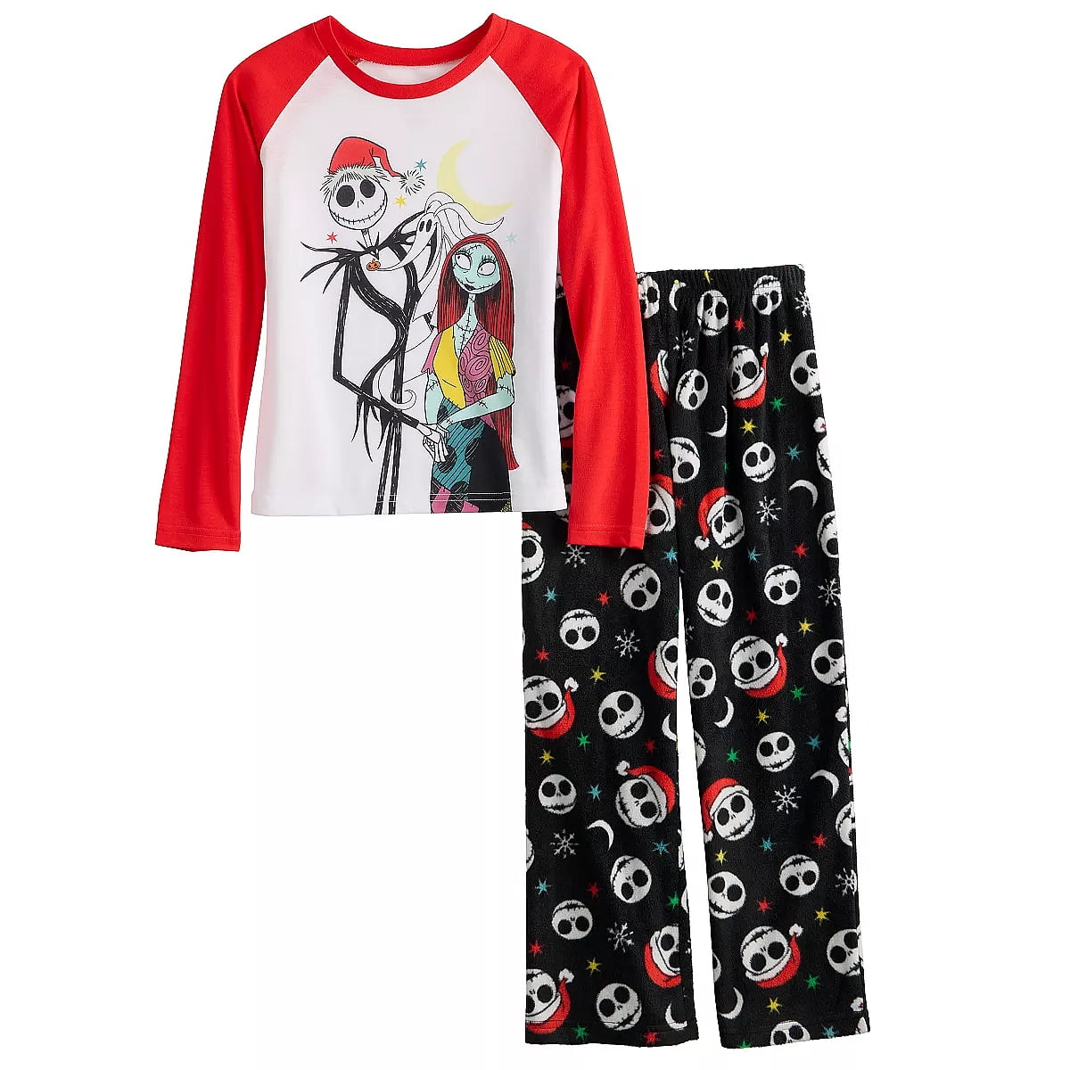 Nightmare Before Christmas Jack, Sally and Zero Holiday Pajama Set (4 ...