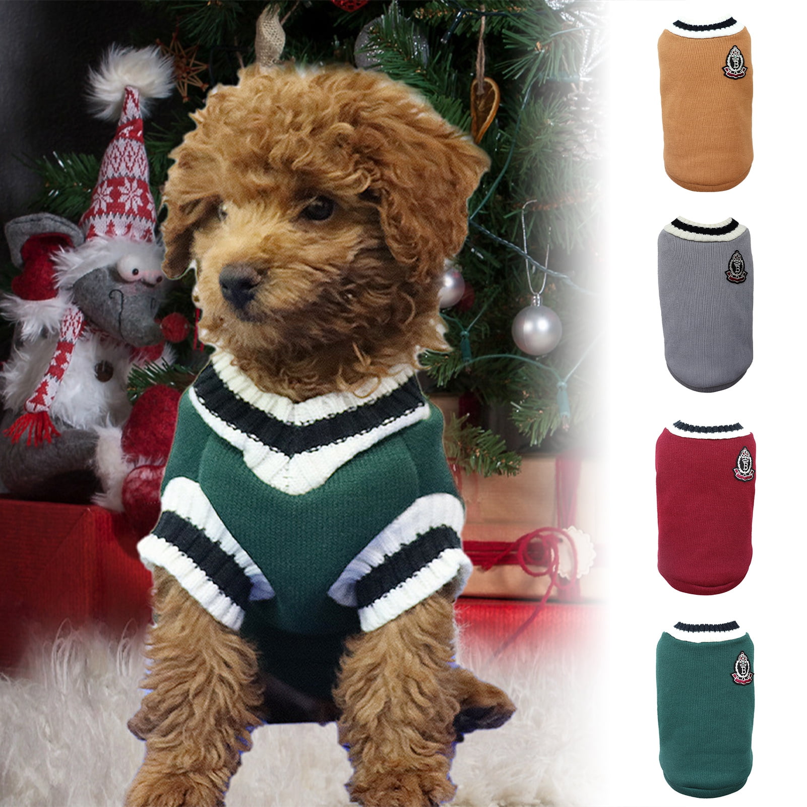 jiaroswwei Pet Costume College Style Breathable Skin-friendly Pet Dog ...