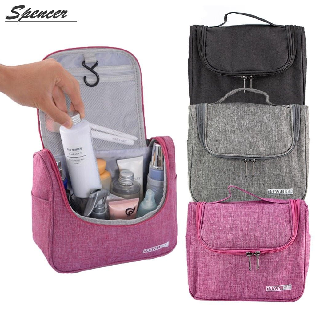 Spencer Spencer Waterproof Travel Toiletry Bag With Hanging Hook