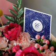 3drose, Letter C- Girly Swirly Monogram with Graceful Curves in Blue ...