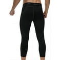 Roadbox 2 Pack Mens 3 4 One Leg Compression Pants Basketball