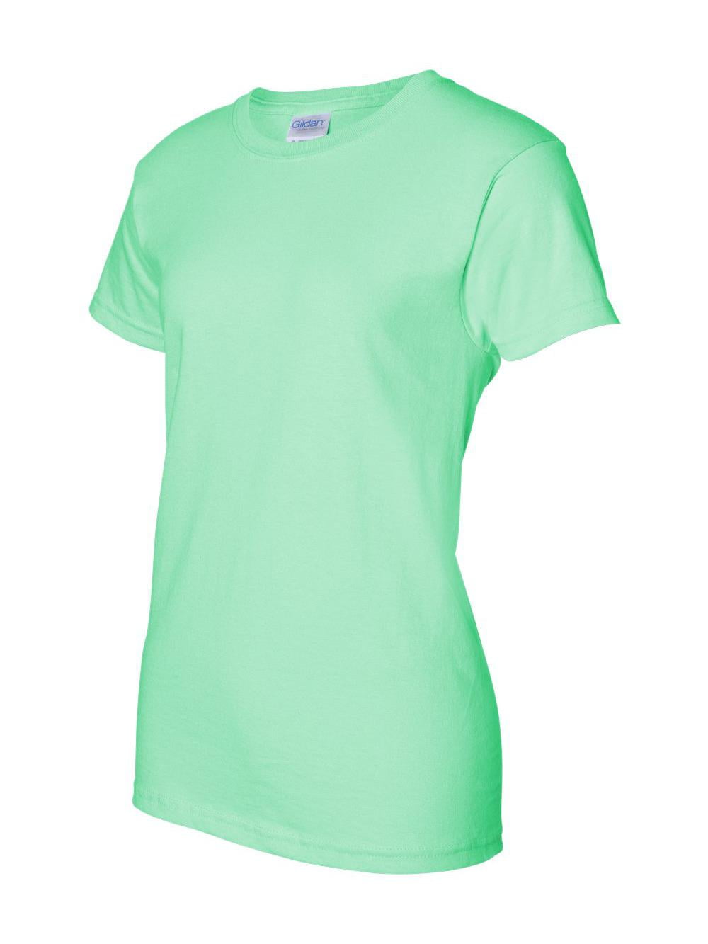 Gildan - Ultra Cotton Women’s T-Shirt - 2000L - Mint Green - Size: XS ...