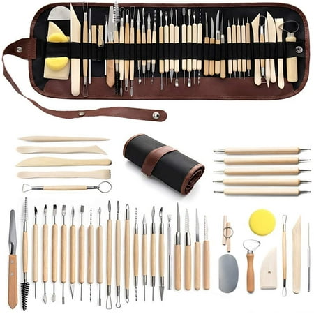 41 Pieces DIY Clay Sculpture Pottery Tool Set Multifunction Carving ...