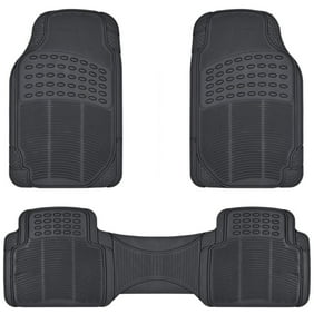 BDK Car SUV and Van Floor Rubber Mats with Cargo Trunk Mat, Heavy Duty ...