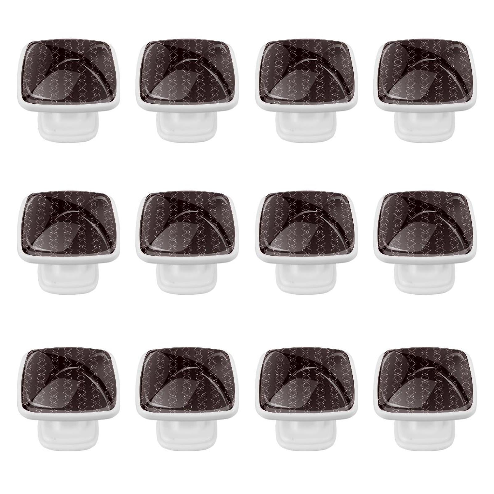 12 Pieces Drawer Pulls Handle Square Wardrobe Cabinet Lattice Knobs ...