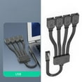 USB Splitter Cable USB2.0 Male to 4 Port Female Multiple USB Port ...