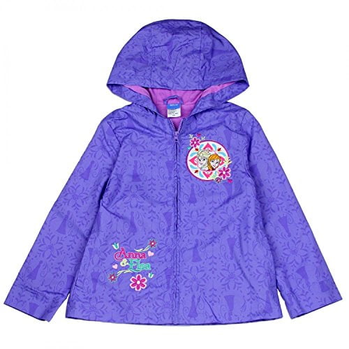 Disney Little Girls' Frozen Lightweight Windbreaker Jacket, 2t-6x (4T ...