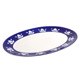Sofia Home Large Oval Indigo Stoneware Serve Tray by Sofia Vergara ...