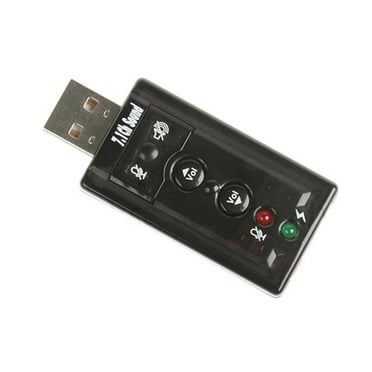 StarTech Virtual 7.1 USB Stereo Audio Adapter External Sound Card, ICUSBAUDIO7 - Walmart.com