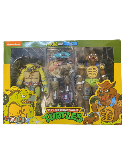 NECA Teenage Mutant Ninja Turtles Cartoon Tokka & Rahzar Exclusive ...