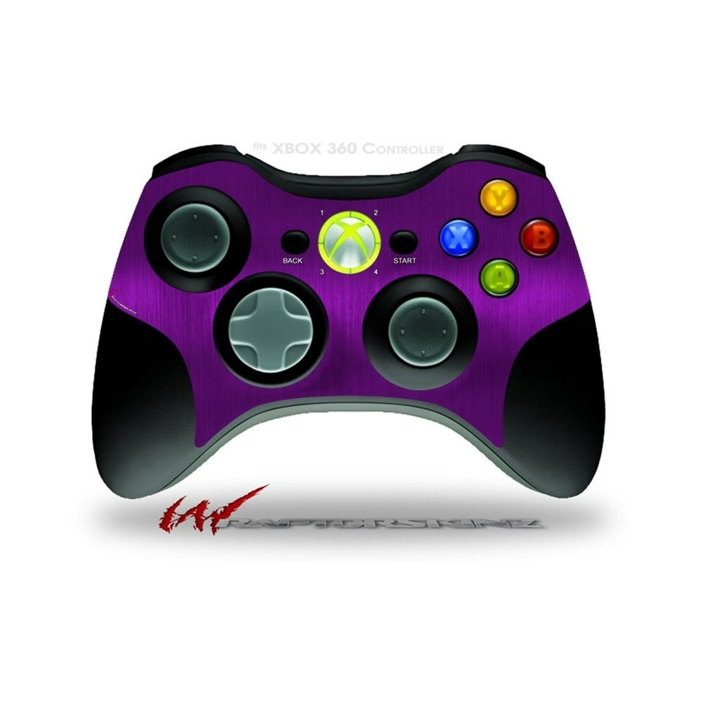 Brushed Metal Purple - Decal Style Skin fits Microsoft XBOX 360 ...