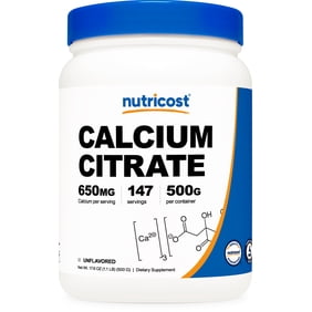 Optimum Calcium Citrate Gluten Free Dietary Supplement - 180 Caplets ...