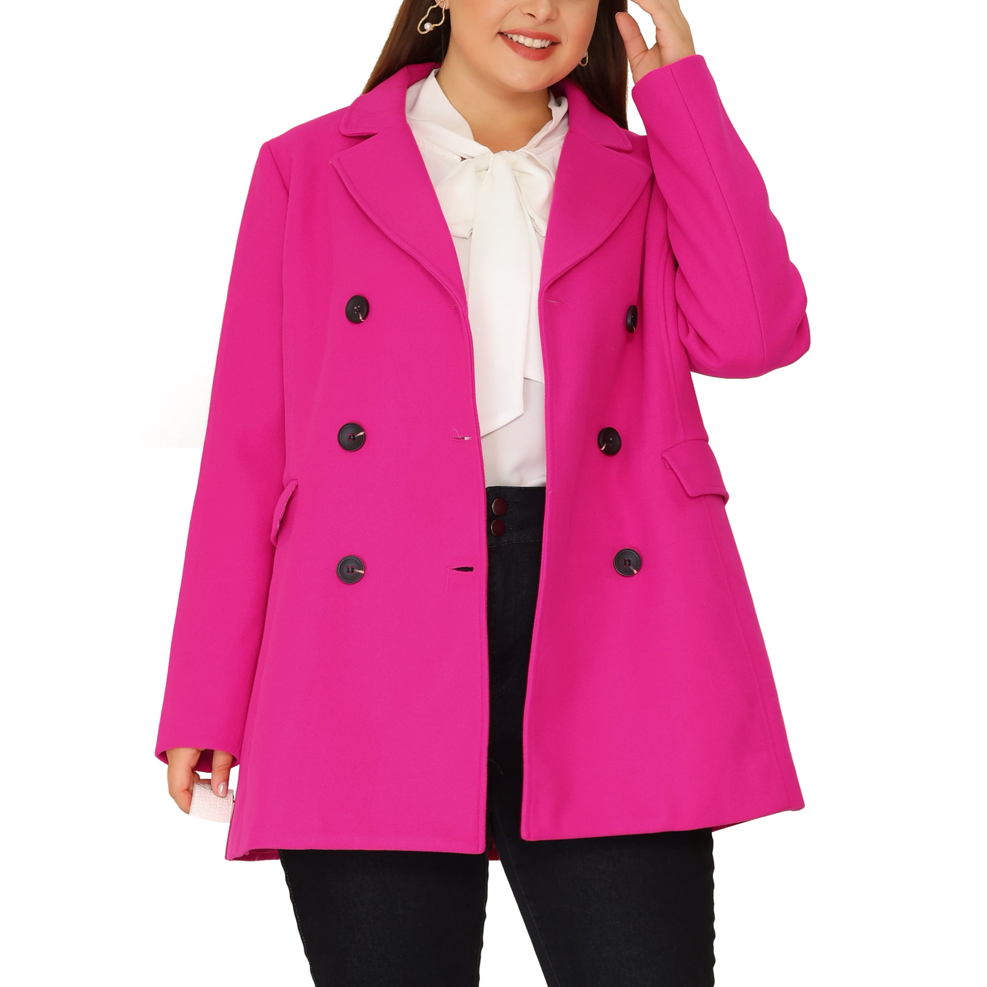 Click here for Agnes Orinda Womens Plus Size Notched Lapel Double... prices