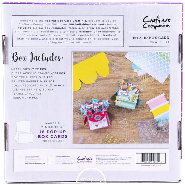 Crafter's Companion Craft Box Kit-Pop Up Box - Walmart.com - Walmart.com