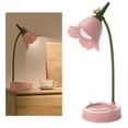 yotijay Flower LED Desk Table Bedside Lamp Touch Sensor Flexible Girls ...