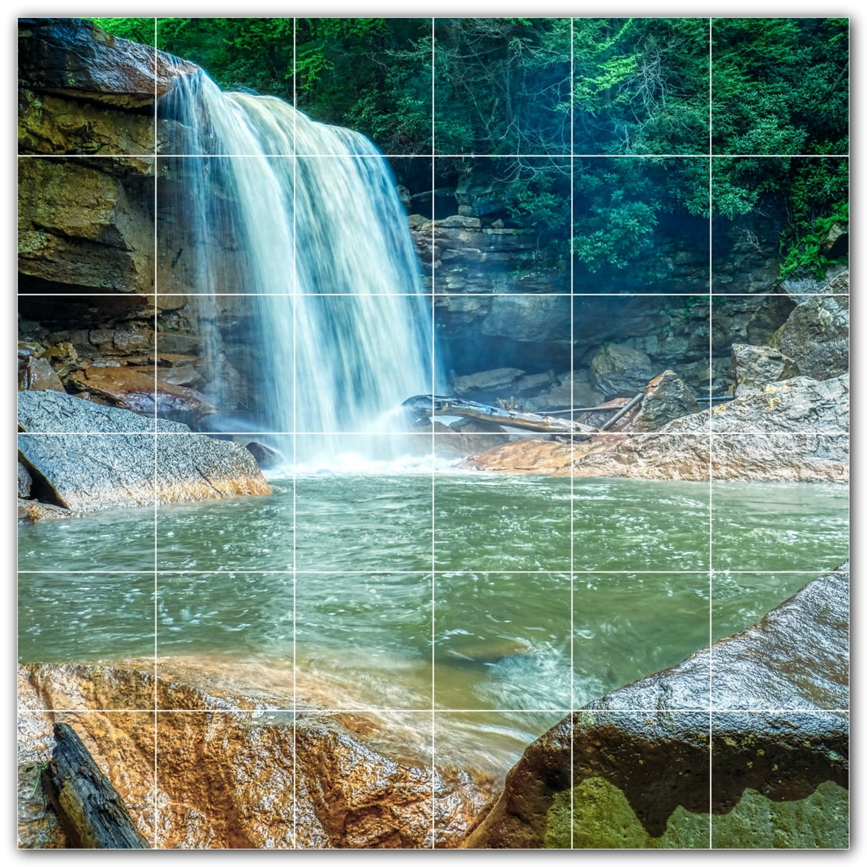 Picture-Tiles.com: Waterfalls Ceramic Tile Wall Mural WAL501139-66XL ...