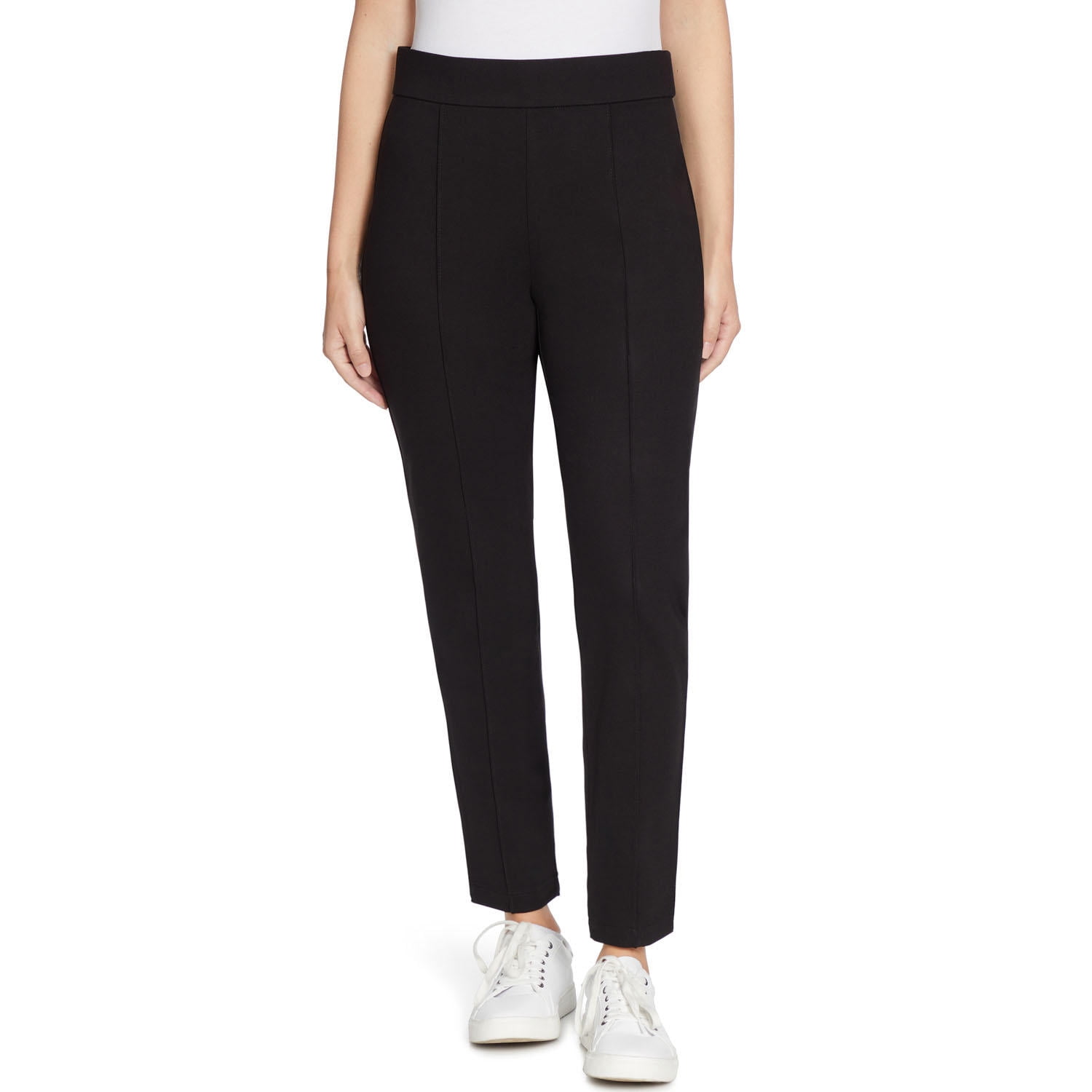 Christian Siriano Womens Ponte Pant Black Large