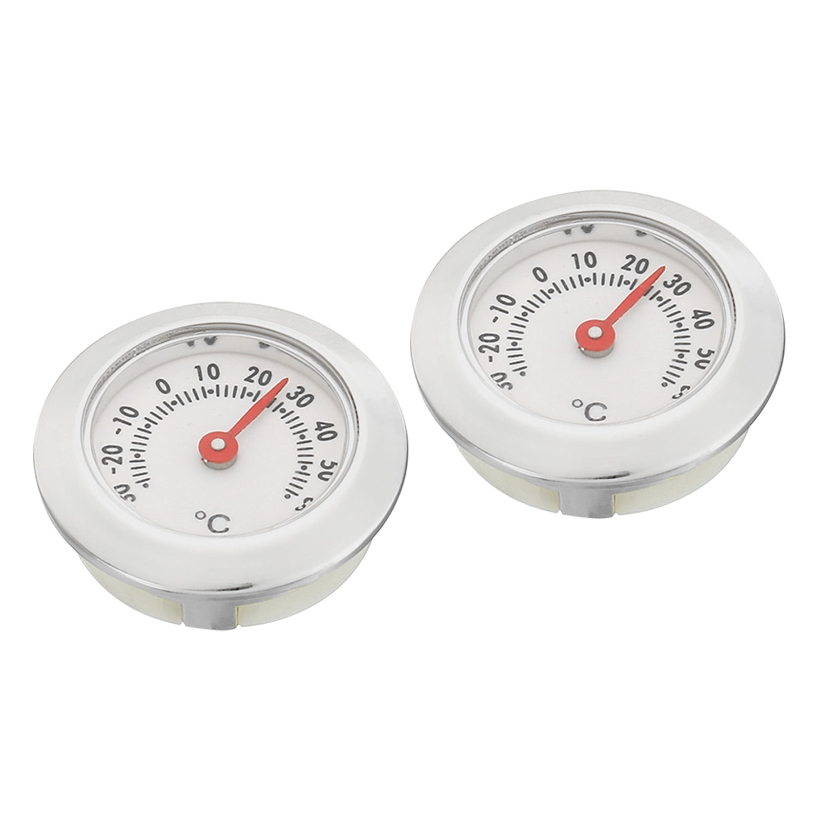 Uxcell 1.1" Mini Indoor Outdoor Thermometer Round Temperature Monitor ...