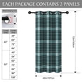 Blue and White Checkered Pattern Blackout Curtains,Triple Weaved Fabric ...