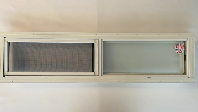 Mobile Home Window 36" x 8" White Aluminum Slider - Walmart.com