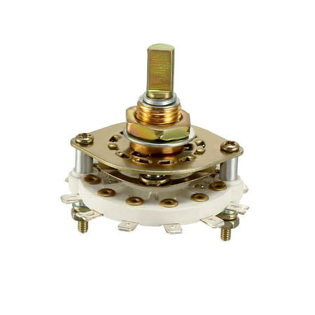 3P3T 3 Pole 3 Throw 1-Deck Band Channel Rotary Switch Selector ...