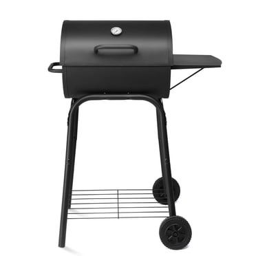 Barrel Charcoal Grill with Side Table, 500-600 Degrees, Multi-function ...
