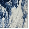 Luxe Weavers Marble Abstract Ocean Swirl Blue 6x9 Area Rug, Stain ...