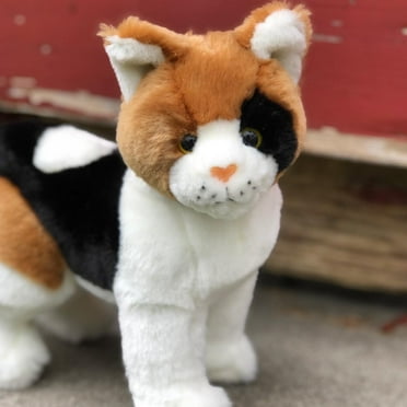 Prextex 10-Inch-Tall Realistic Looking Big Plush Stuffed Animals Cats ...