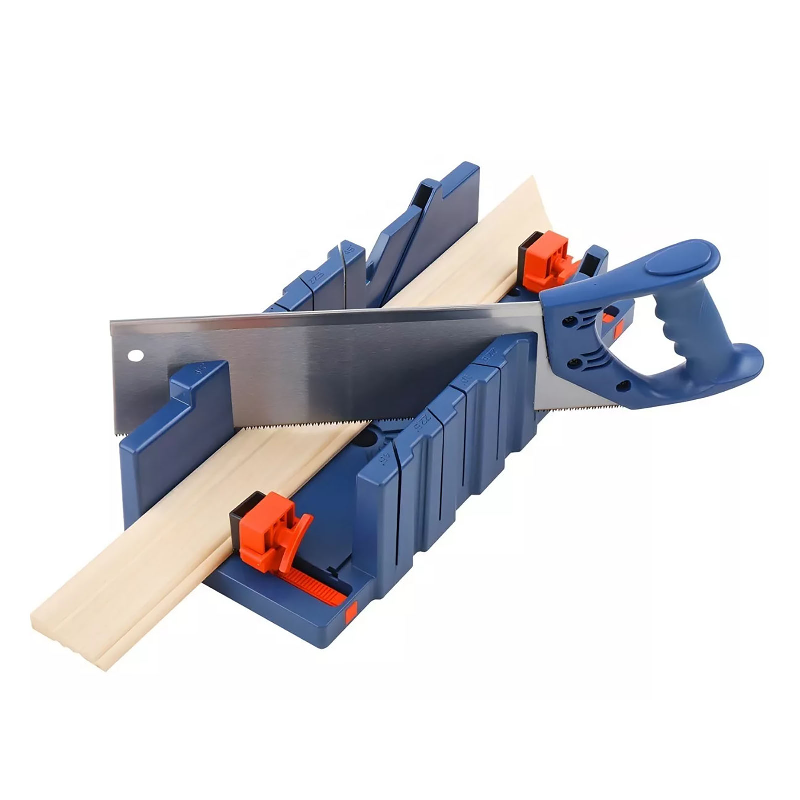 Miter Saw Storage Box ABS Steel 45° Saw Storage Miter Box with Saw for ...