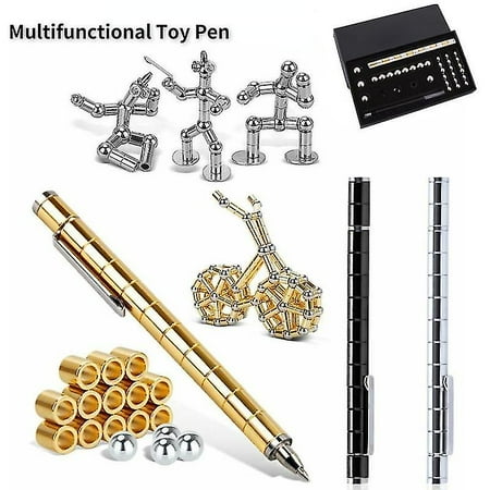 Multifunction Magnetic Polar Pen Metal Magnet Pens Anti-stress--Blivrig ...