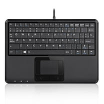 Perixx PERIBOARD-536B Ergonomic Compact Wired USB Keyboard, Built-in ...