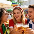 HEVRJEWJD Canadian Mexican Football Headbands Fan Cheering Support ...