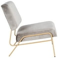 SAFAVIEH Romilly Modern Glam Velvet Accent Chair, Hazel Wood - Walmart.com