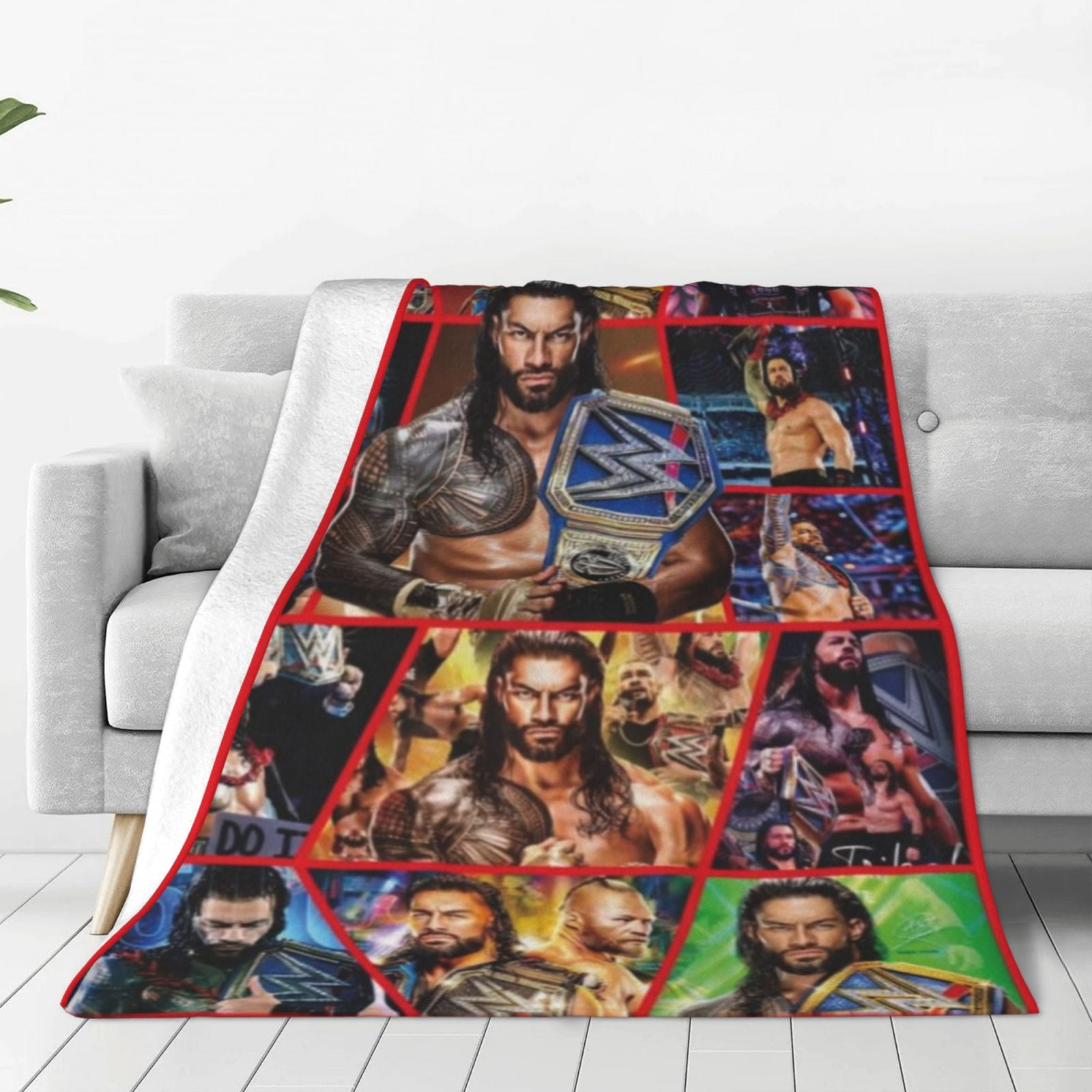 Click here for Roman And Reigns Throw Blanket Fleece Blanket Ligh... prices