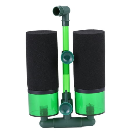 TOPINCN 2 Types Aquarium Double Head Biochemical Sponge Foam Filter ...