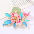 ANXPTIME Delicate Enamel Flower Pin Accessory for Women’s Chic Dress ...